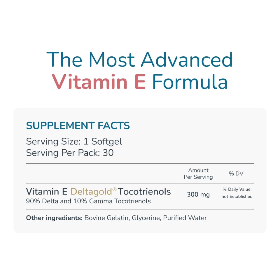 300 mg tocotrienols for healthy skin