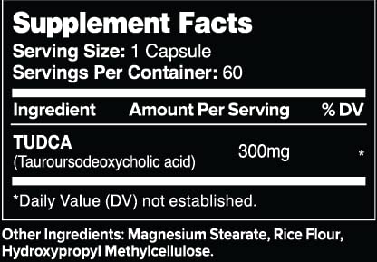 300 mg TUDCA multivitamin for men