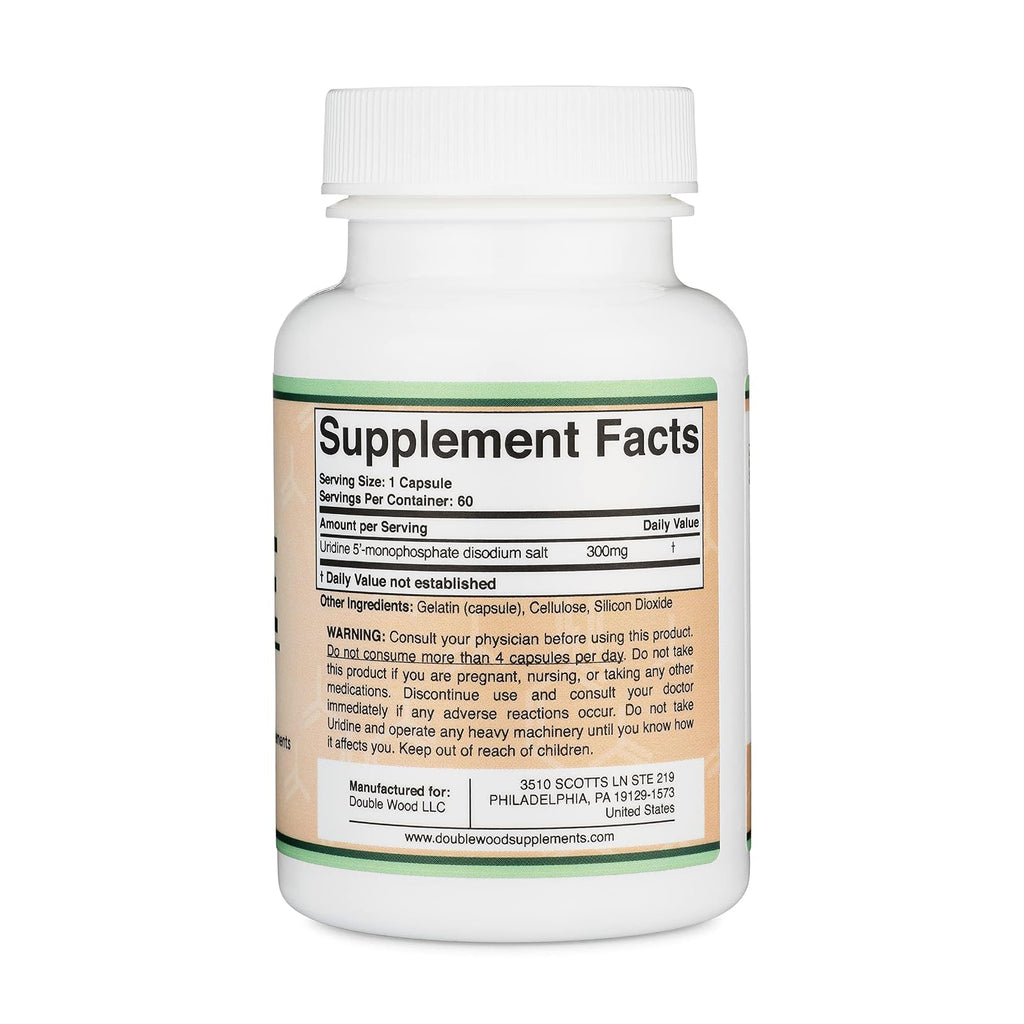 300 mg Uridine Monophosphate for brain health
