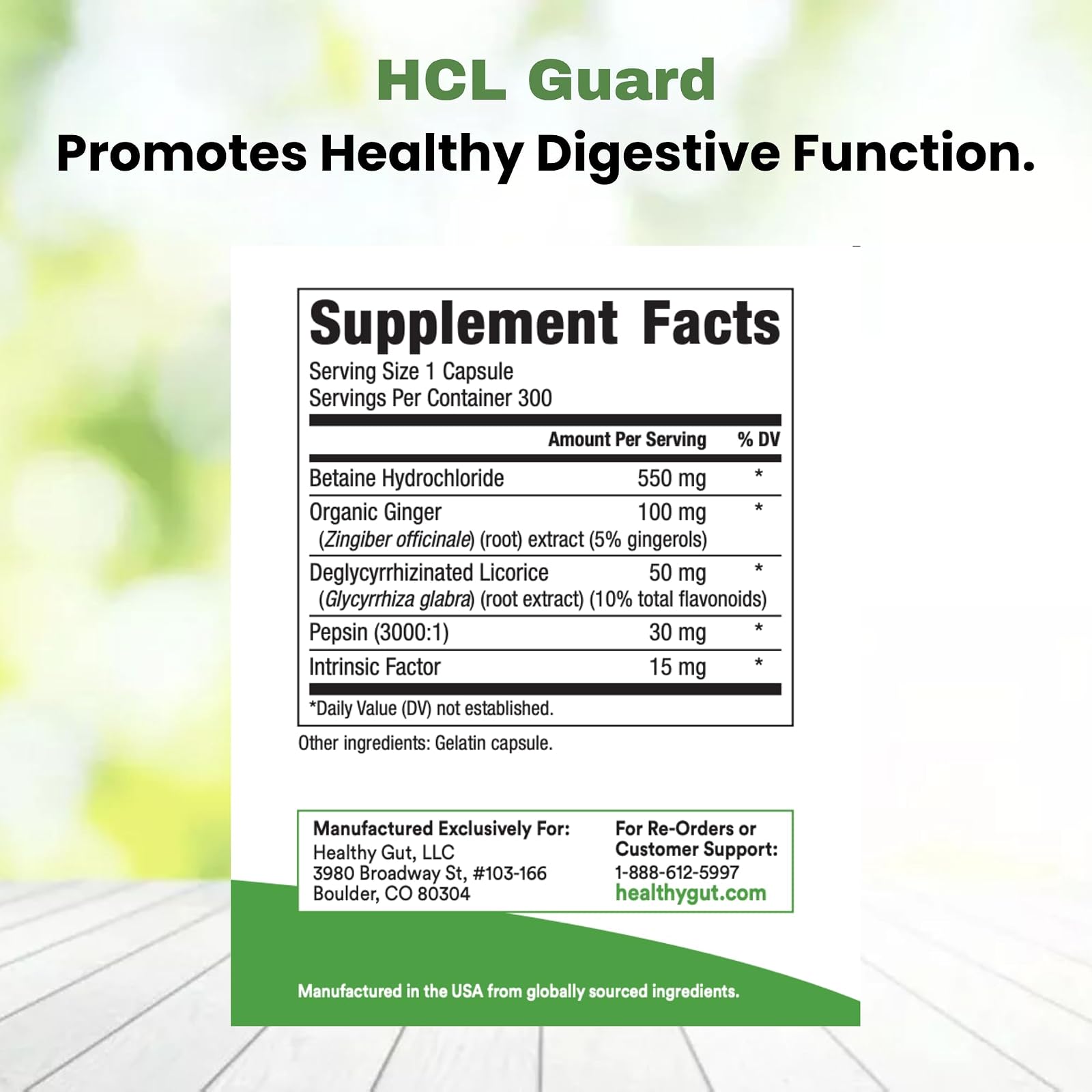 300 servings of gut health enzymes