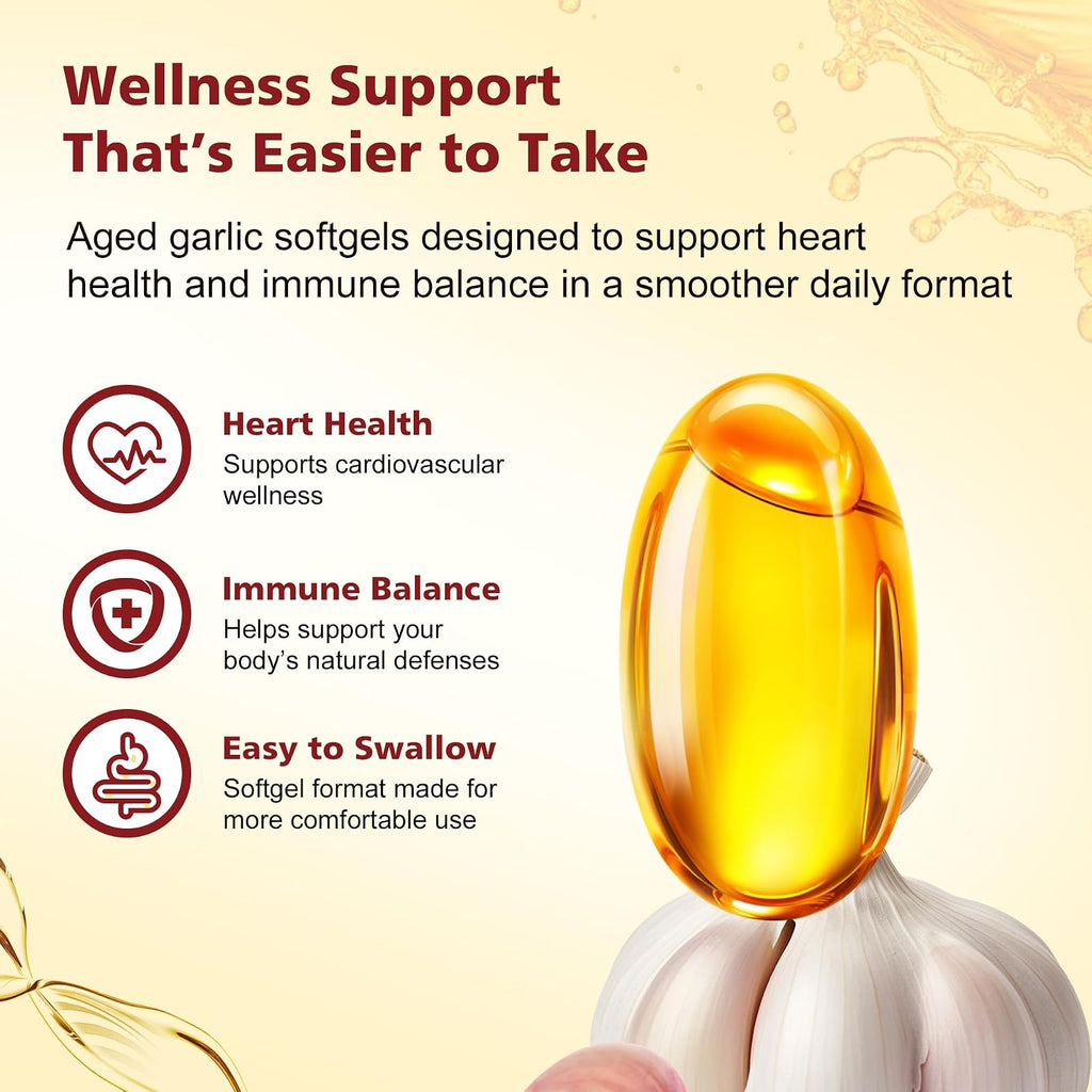 300 softgels for daily garlic intake