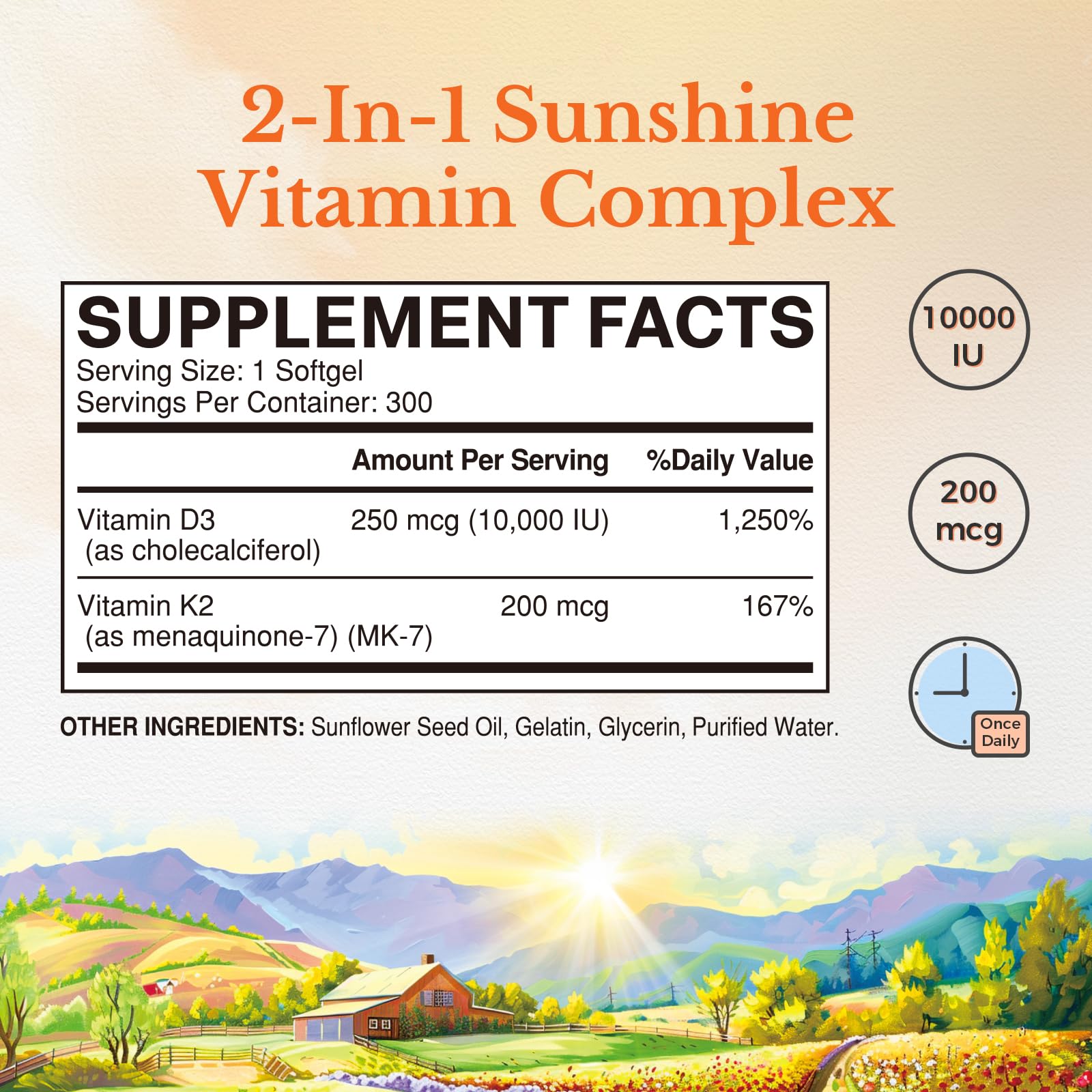 300 softgels for daily use
