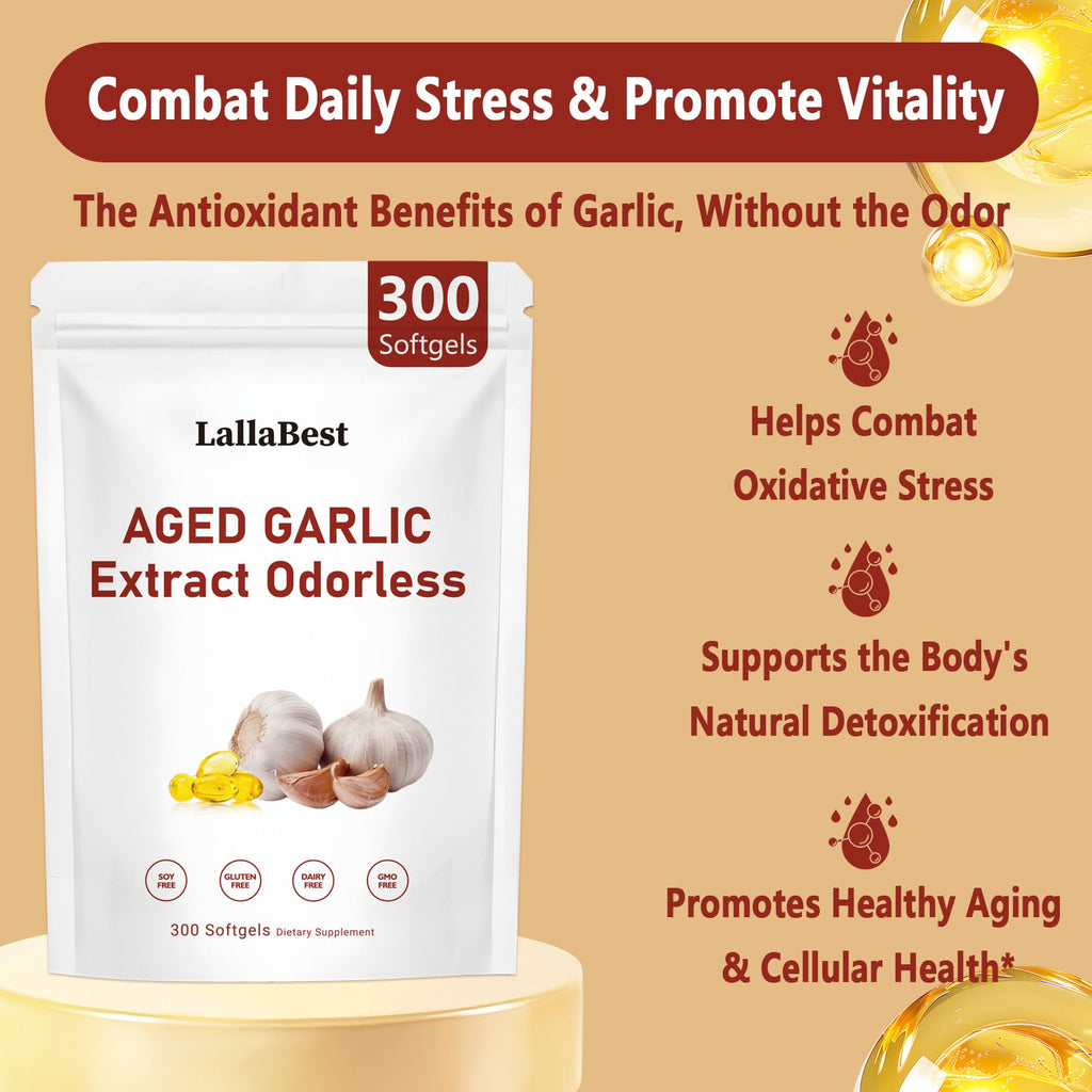 300 softgels of aged garlic