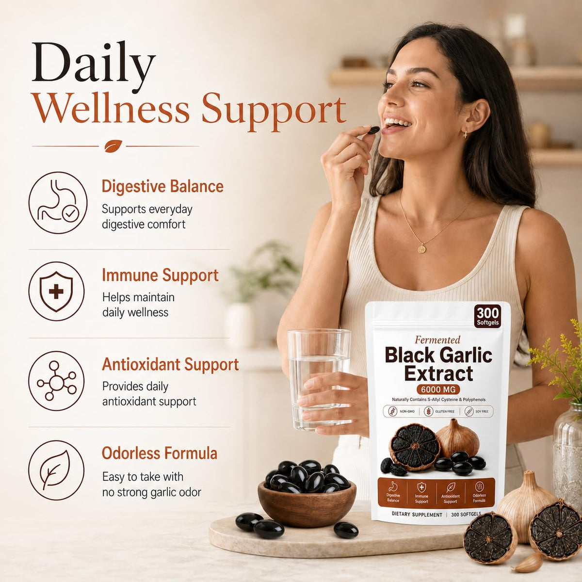 300 softgels of garlic benefits
