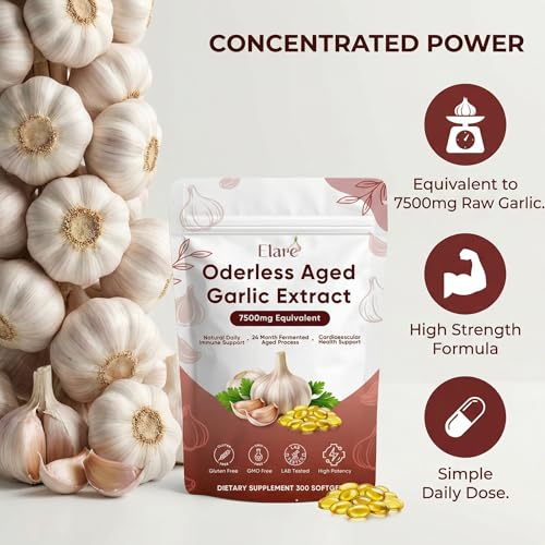 300 softgels of garlic extract