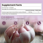 300 softgels of garlic extract