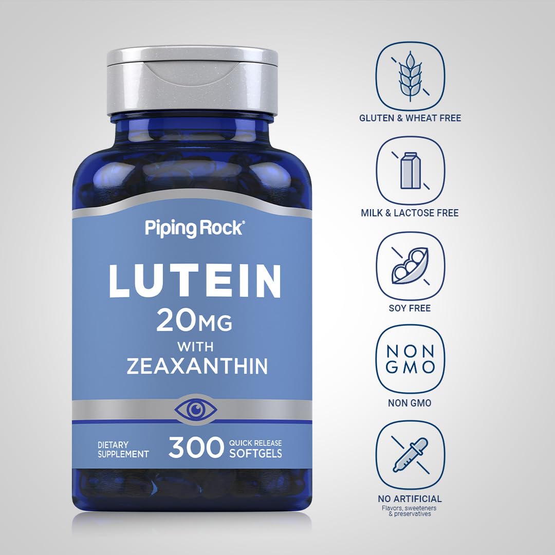 300 softgels of lutein for vision support