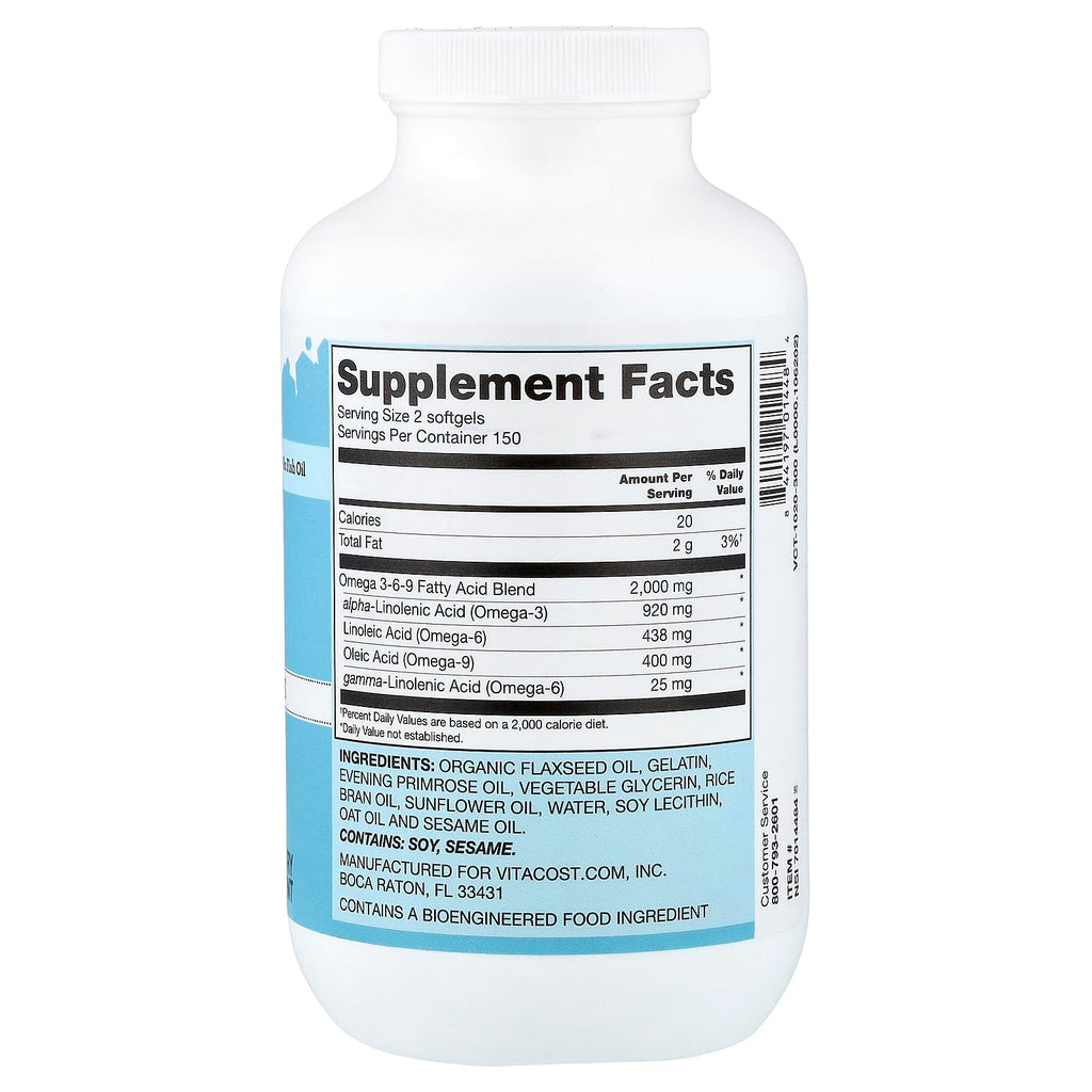 300 softgels of Omega oil blend