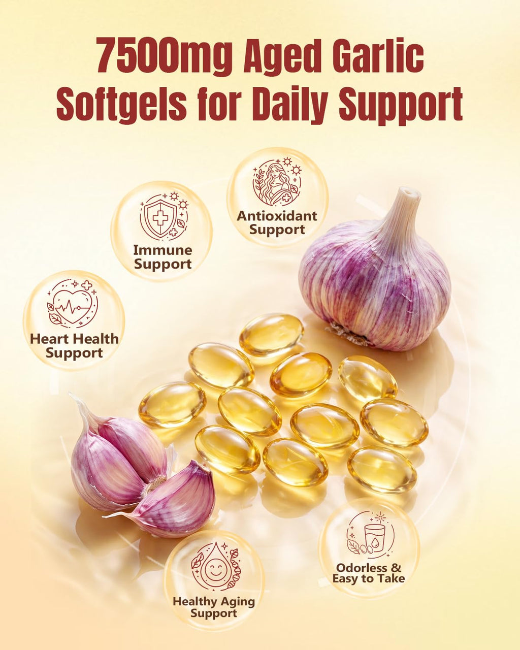 300 softgels of premium garlic extract