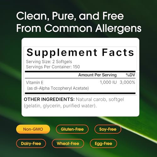 300 softgels of vitamin e