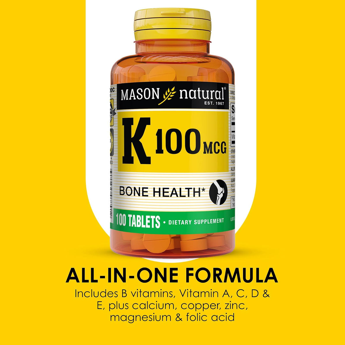 300 tablets of Mason Natural vitamin K