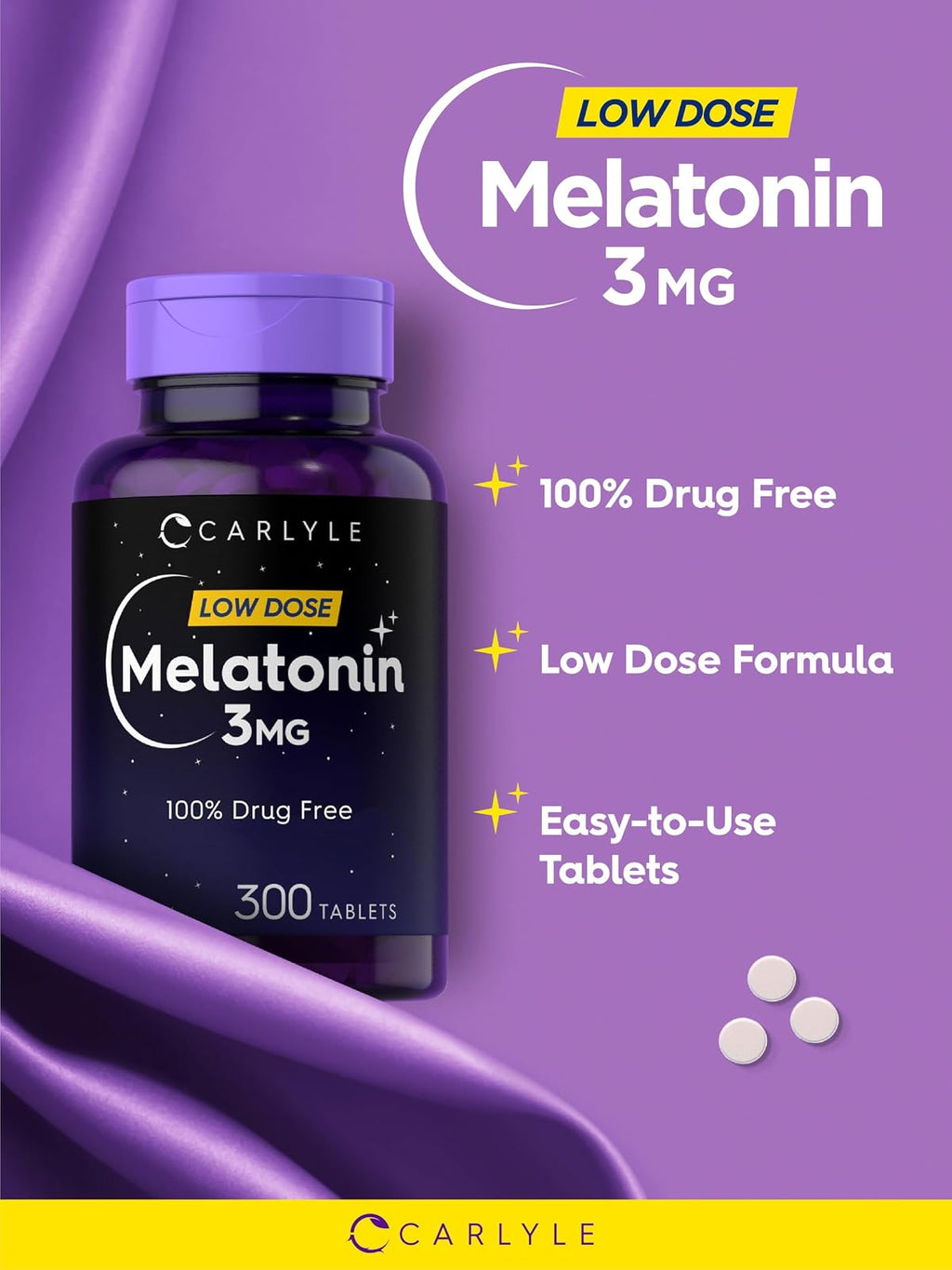 300 tablets of melatonin for relaxation