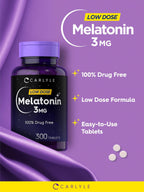 300 tablets of melatonin for relaxation