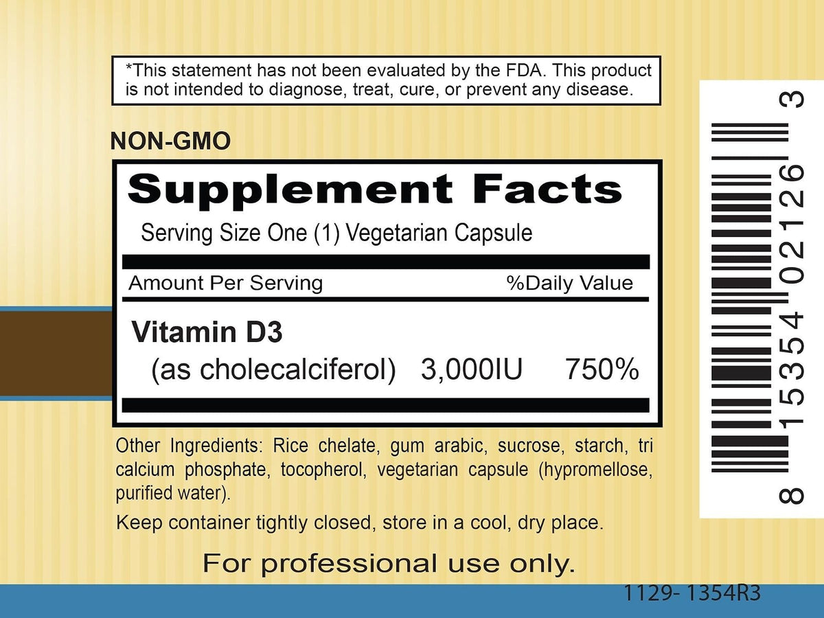 3000 IU Sun D3 for bone health
