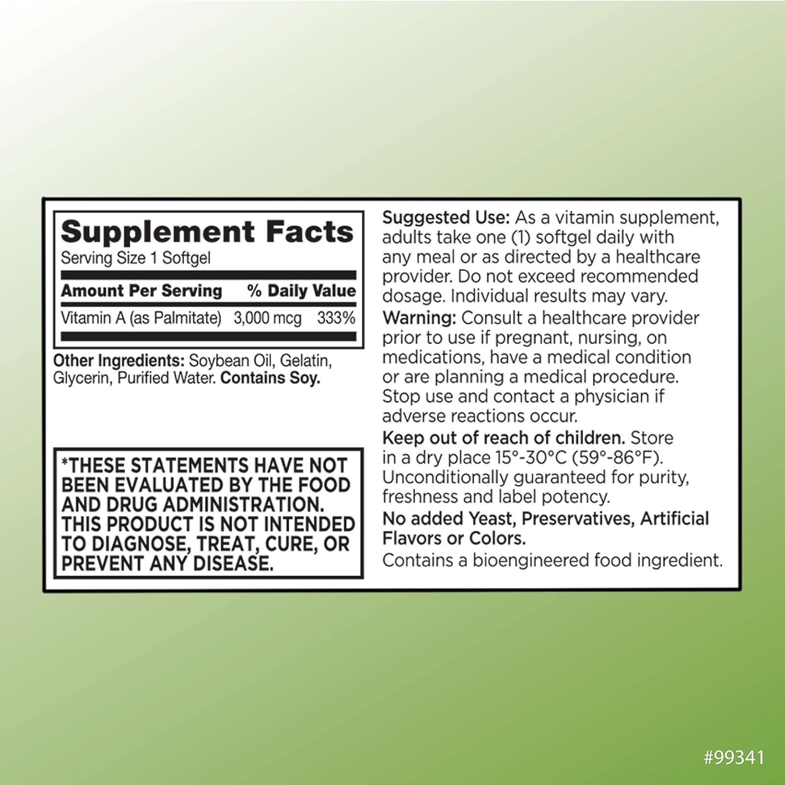 3000 mcg Vitamin A health benefits
