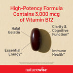 3000 mcg Vitamin B12 for energy