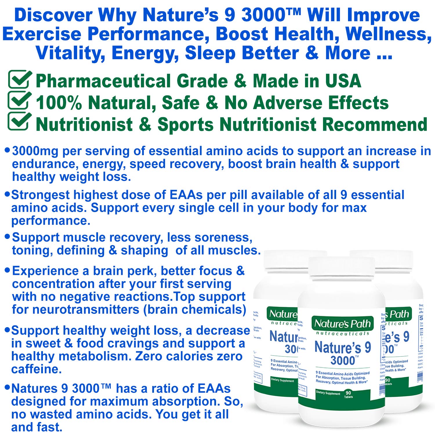 3000 mg amino acids for muscle recovery