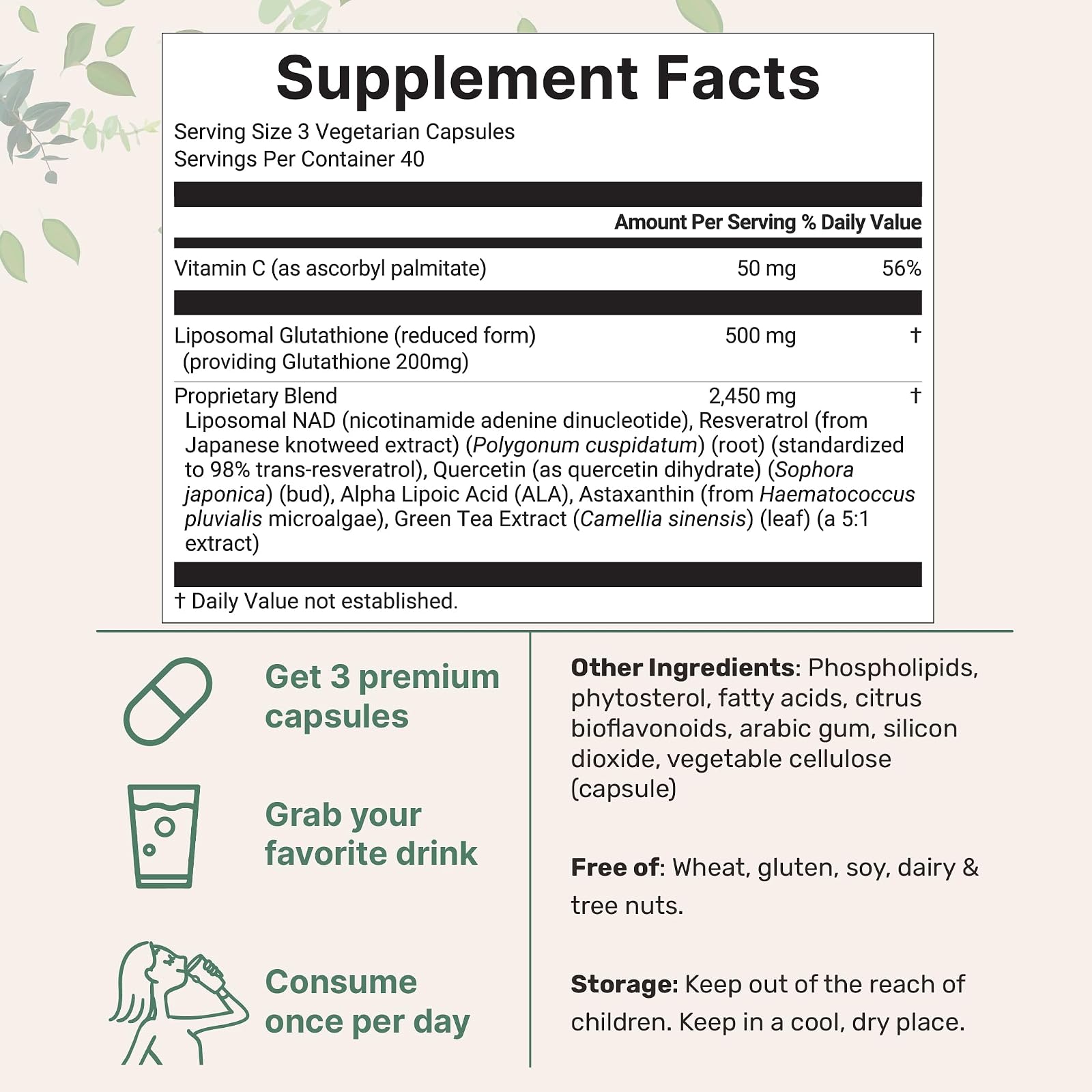 3000 mg antioxidant blend capsules