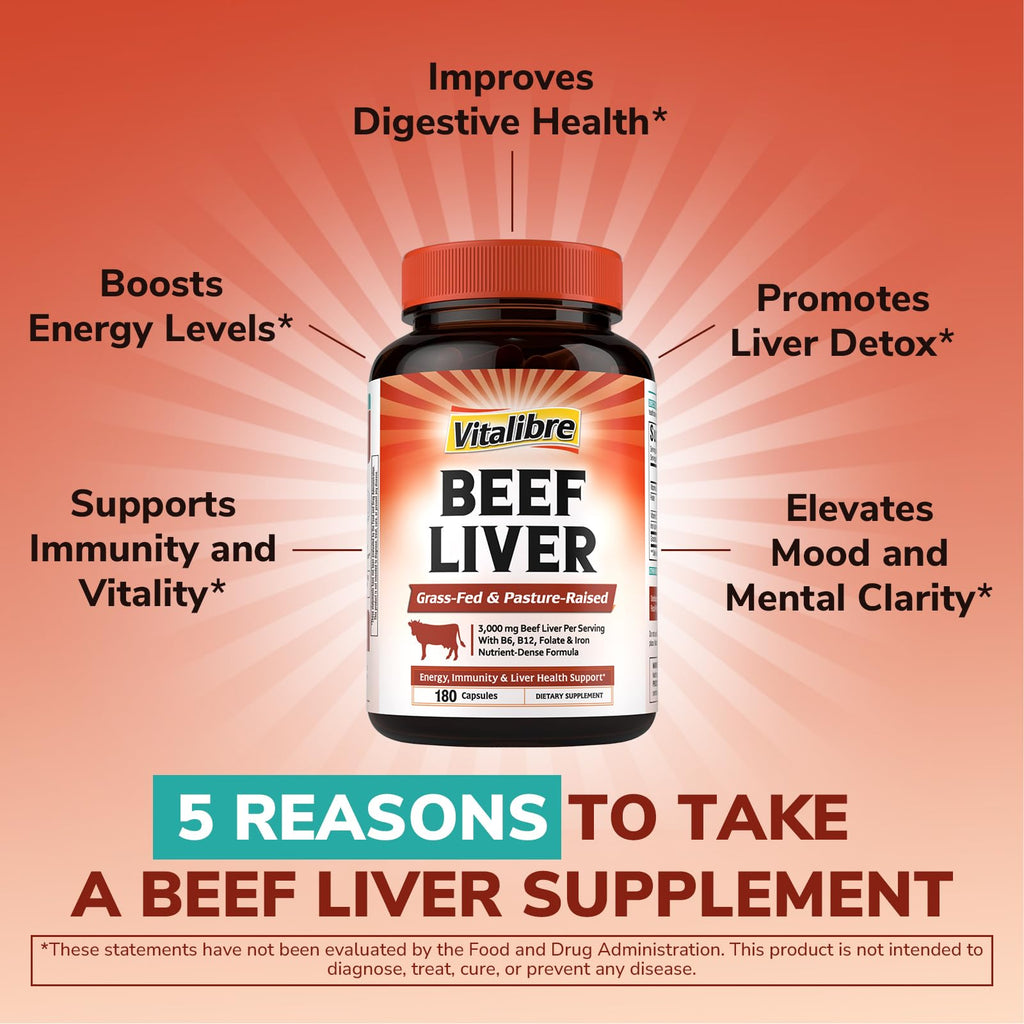 3000 mg beef liver extract supplement