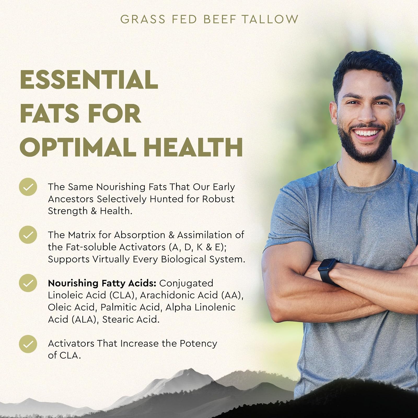 3000 mg beef tallow for energy