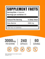 3000 mg Beta Alanine supplement