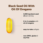 3000 mg black seed oil softgels