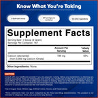 3000 mg calcium citrate for strong bones