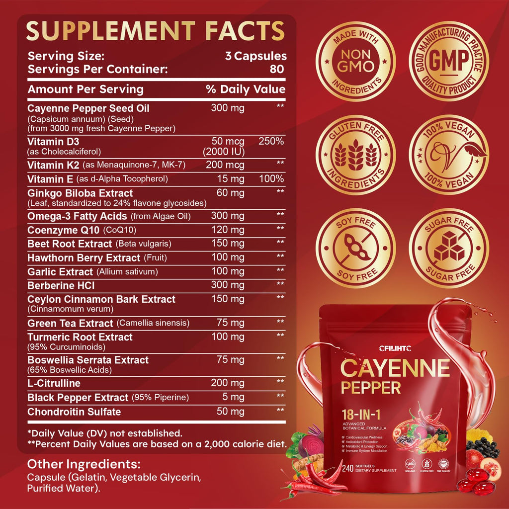 3000 mg cayenne pepper supplement