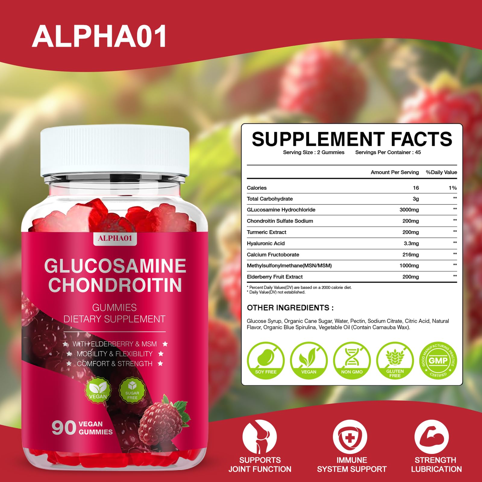 3000 mg chondroitin supplement for mobility