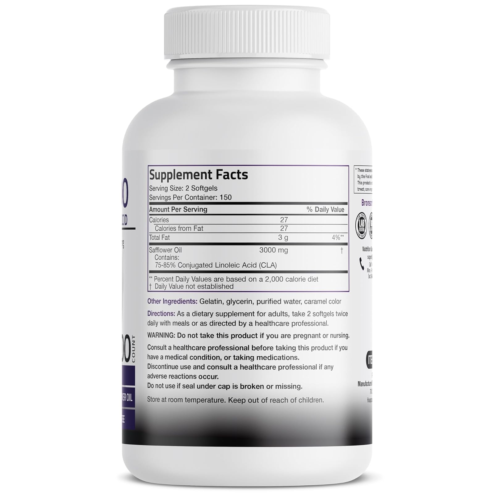 3000 mg CLA for fat burning