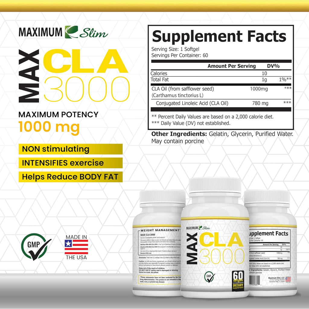 3000 mg CLA supplement for energy