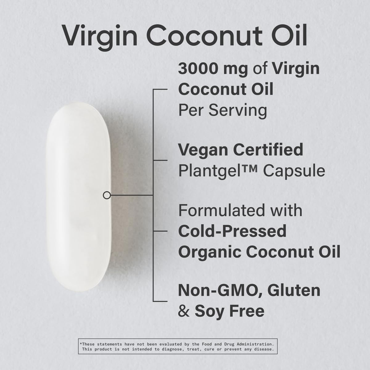 3000 mg coconut oil capsules