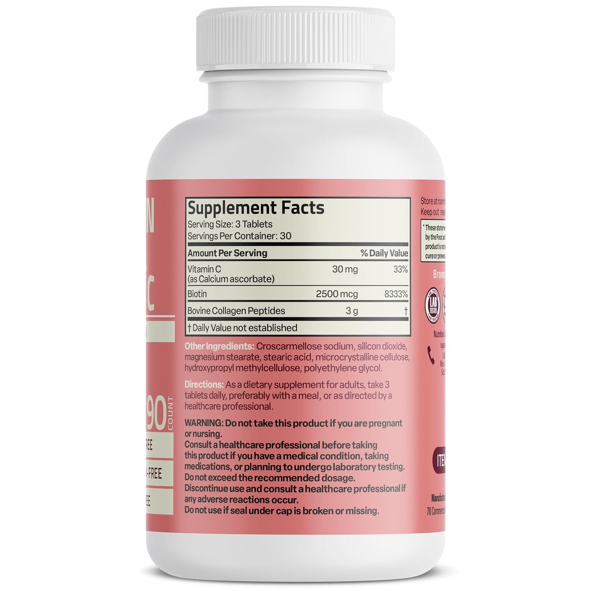 3000 mg collagen tablets for beauty