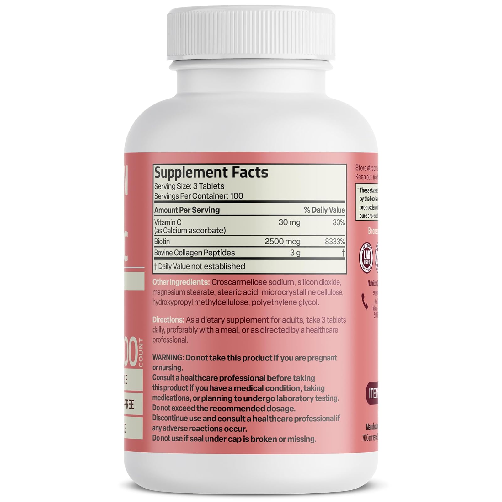 3000 mg collagen tablets for beauty