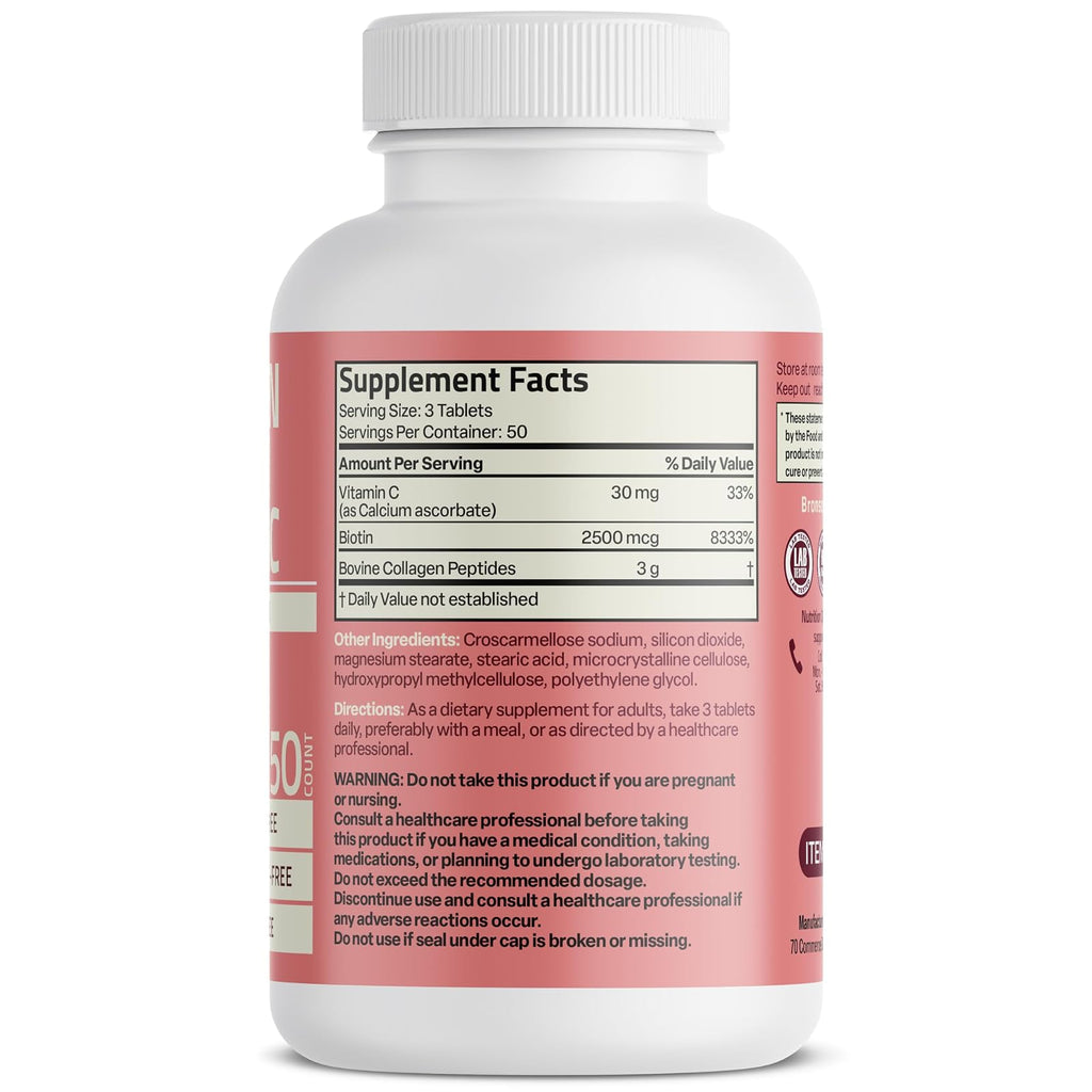 3000 mg collagen tablets for skin