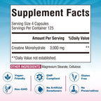 3000 mg creatine for muscle gain