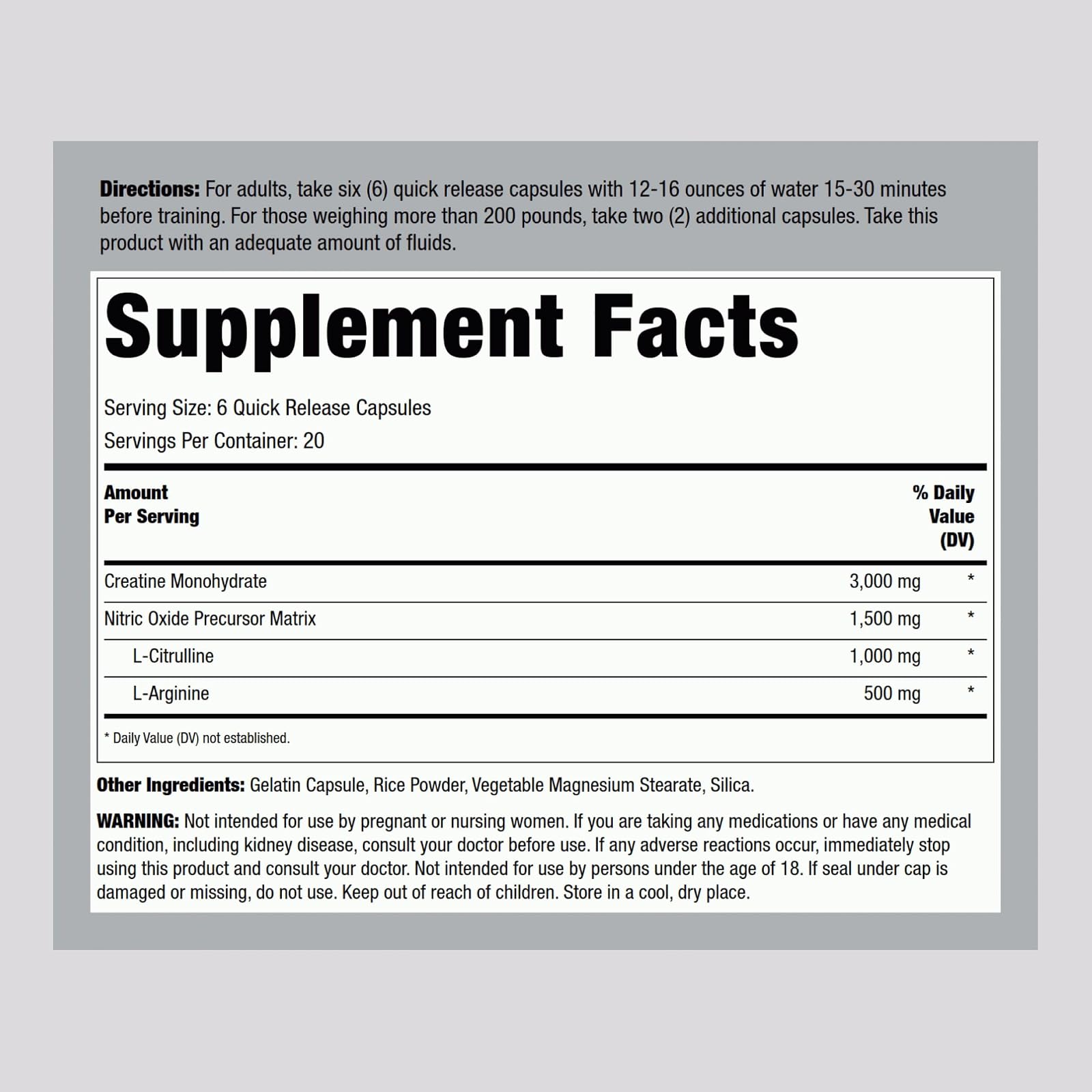 3000 mg creatine for muscle growth