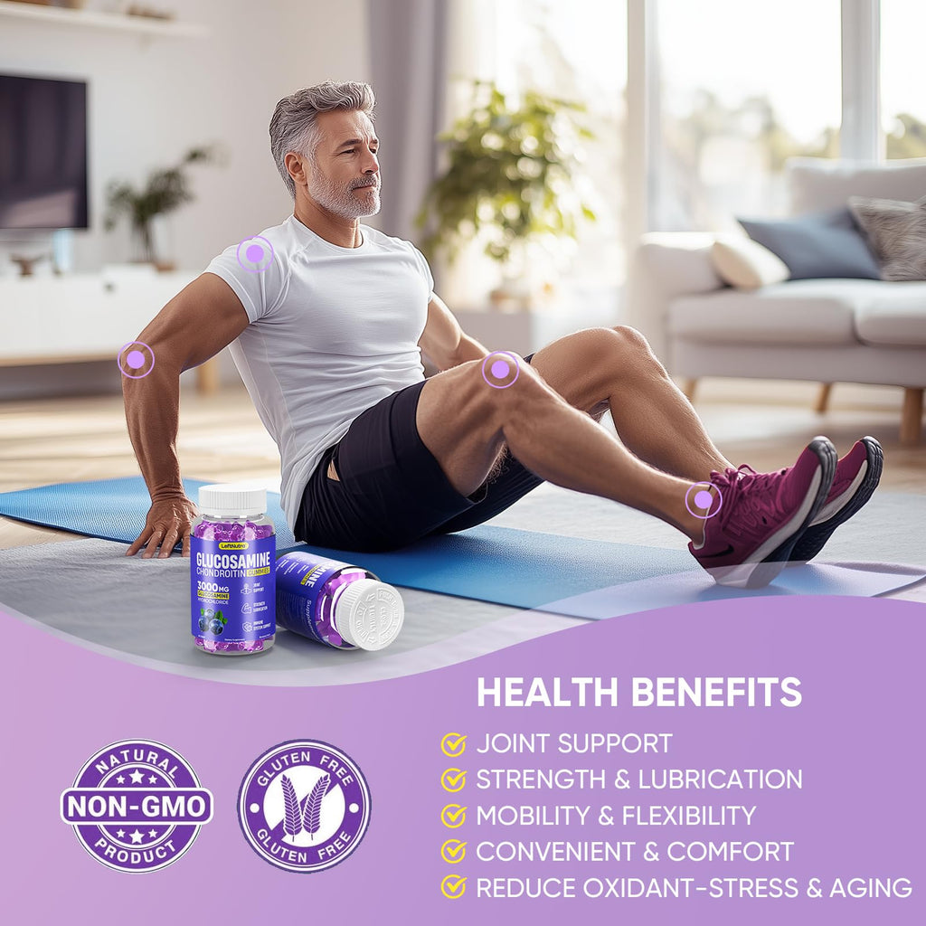 3000 mg glucosamine gummies for flexibility