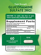 3000 mg glucosamine sulfate capsules
