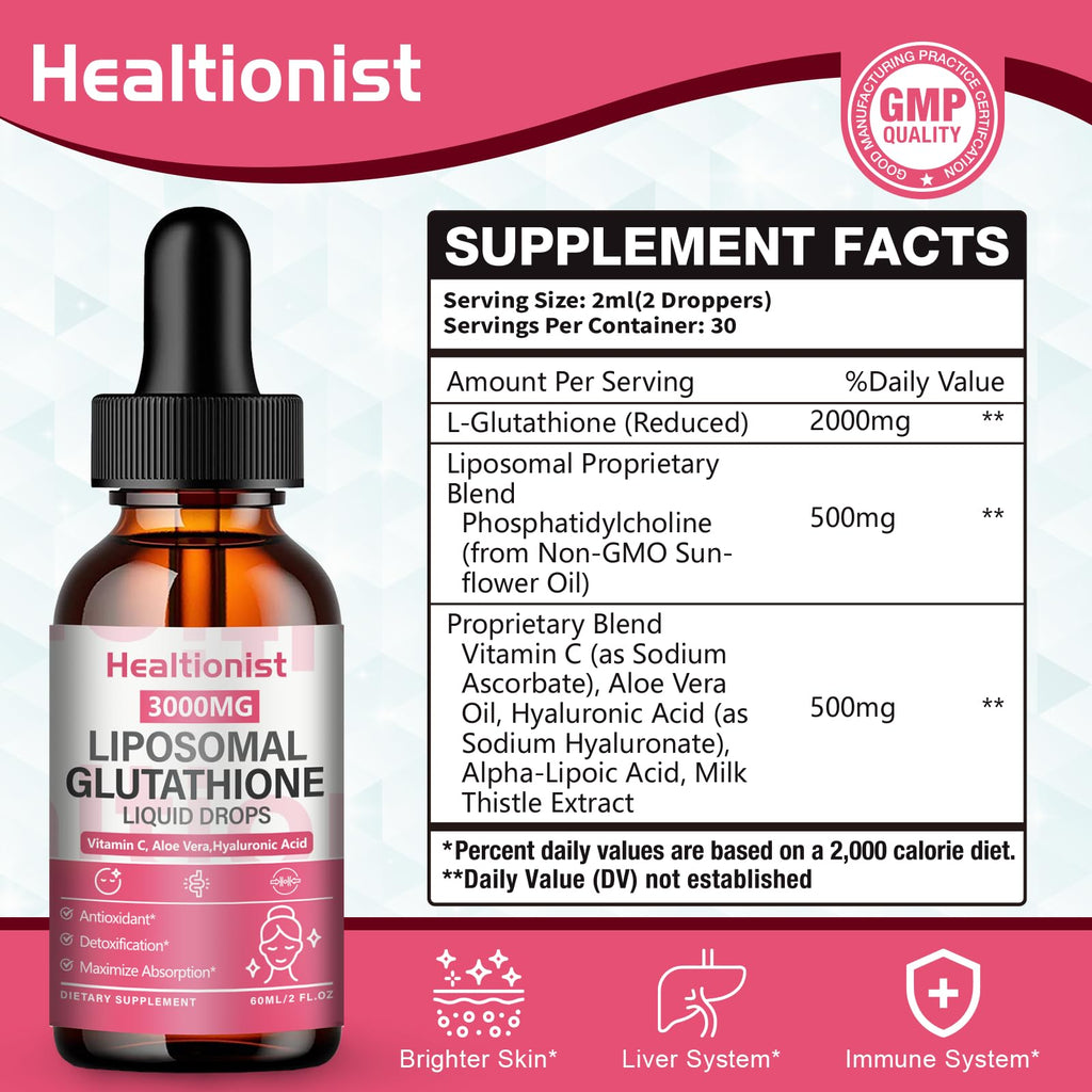 3000 mg glutathione for detox