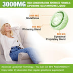 3000 mg glutathione for detox