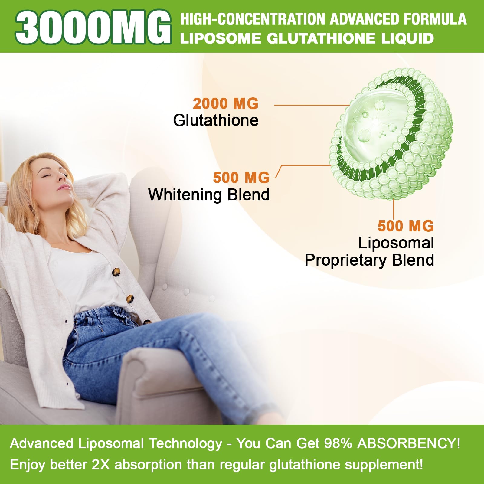 3000 mg glutathione for detox