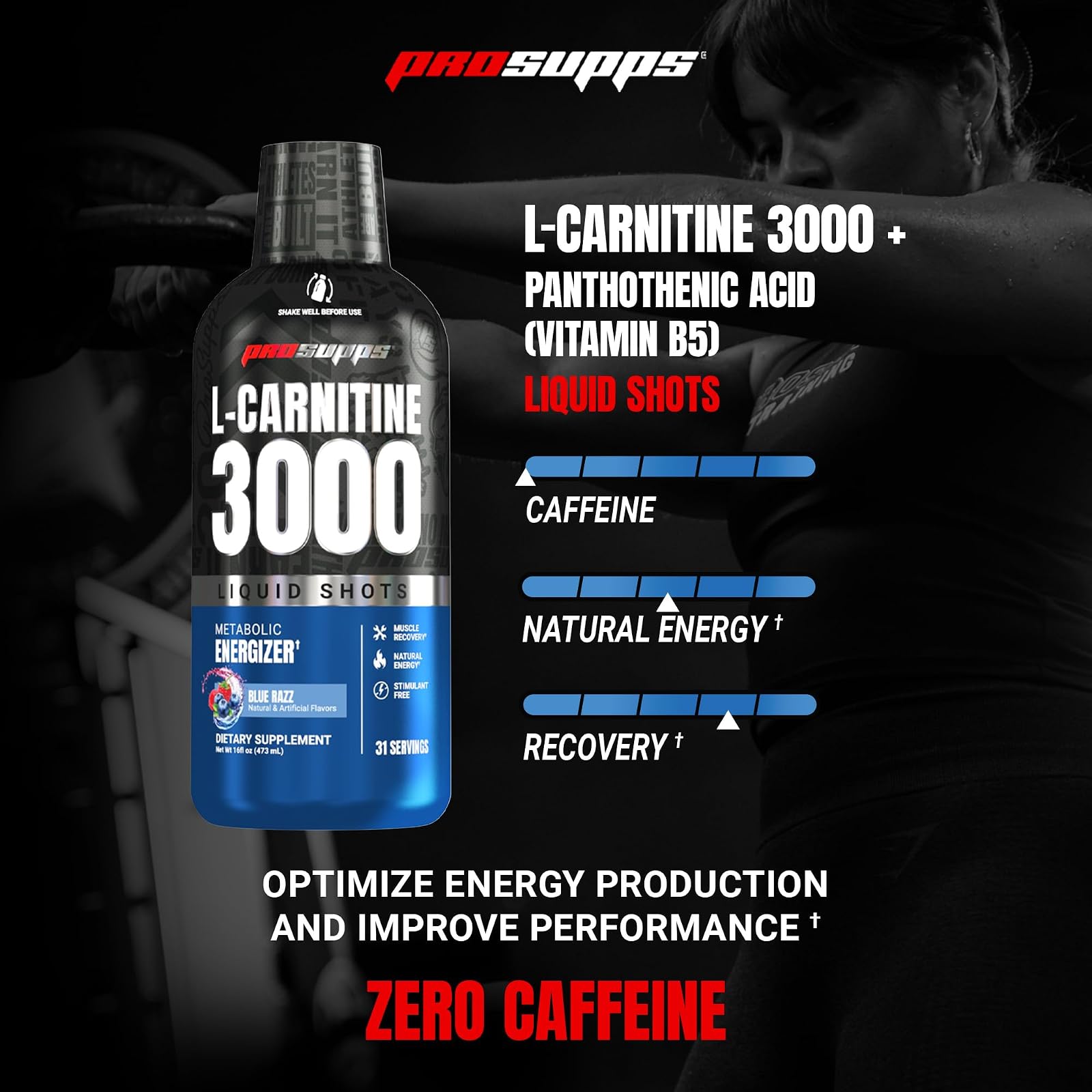 3000 mg L-Carnitine energy booster