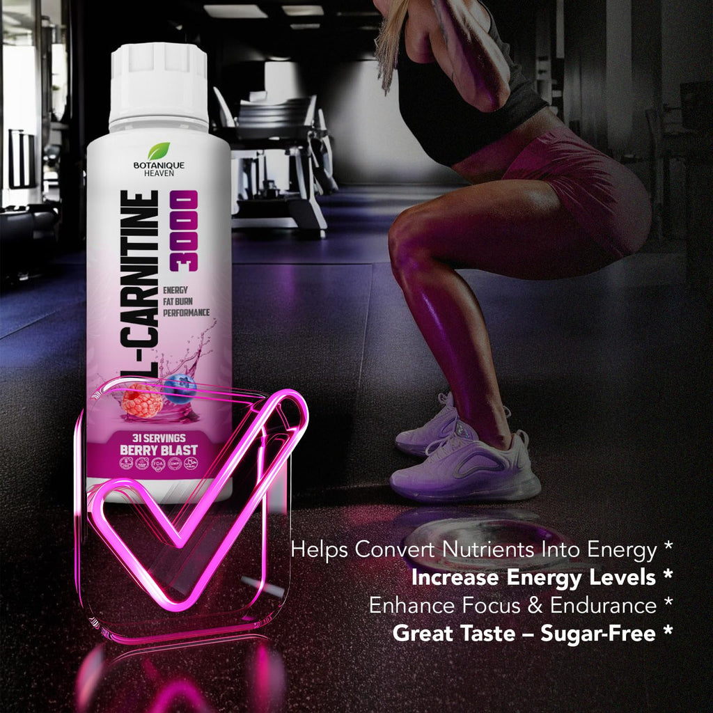3000 mg L-Carnitine for energy boost