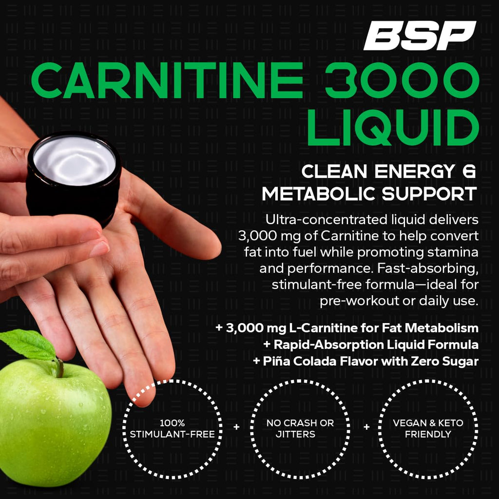 3000 mg L-Carnitine for energy