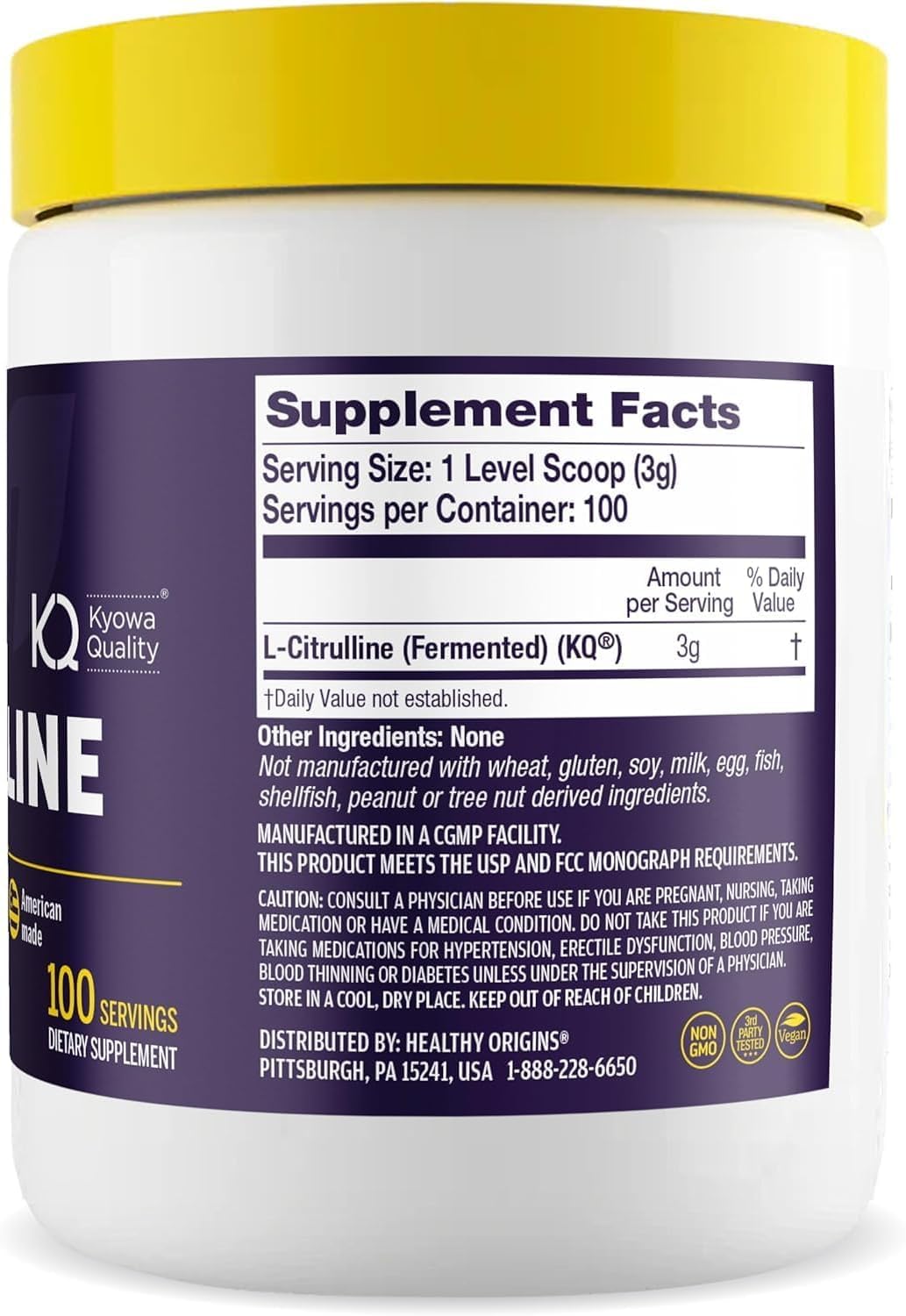 3000 mg L-Citrulline for endurance