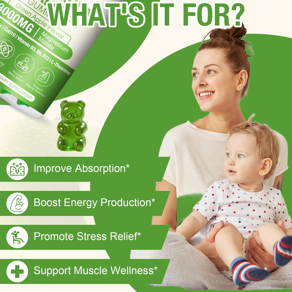 3000 mg magnesium malate daily supplement