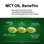 3000 mg MCT oil for brain support