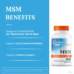 3000 mg MSM capsules for sleep support