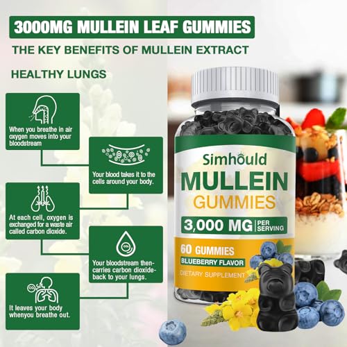 3000 mg mullein gummies benefits